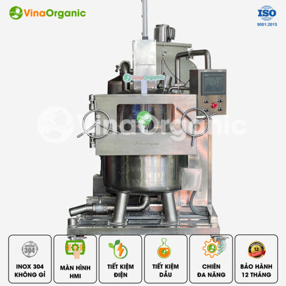 MC005 - Máy chiên chân không 5kg, chiên khoai lang que, củ sen