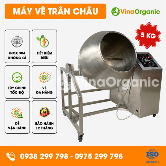 MVC05 - Máy vê trân châu nhân 5kg, vê trân châu nhân dừa