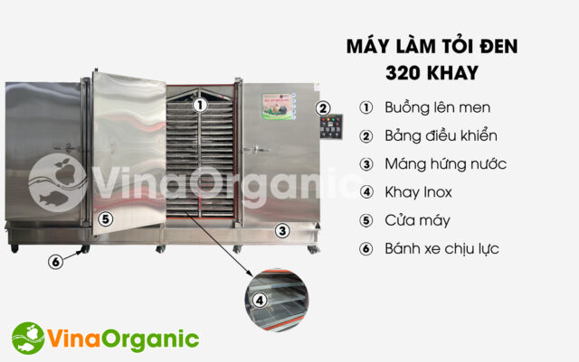 VG320 - Máy lên men tỏi đen VGarlic 320 khay, năng suất 1.2 tấn