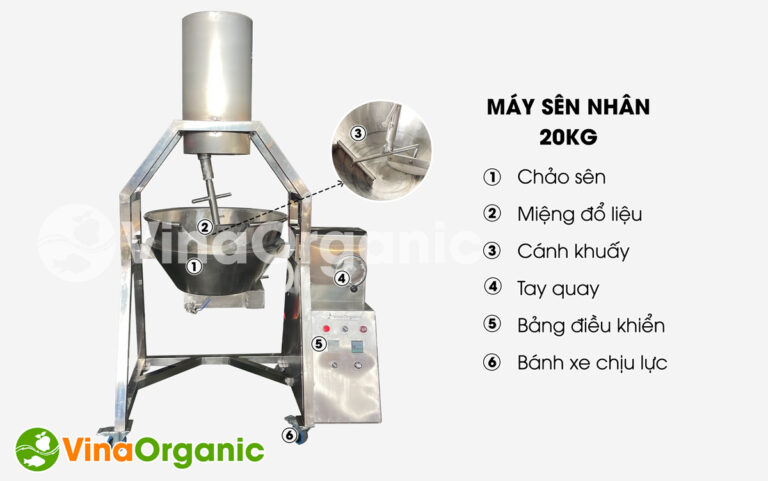 SC20 - Máy chảo sên nhân 20kg, sên nhân bánh mì, sên mứt